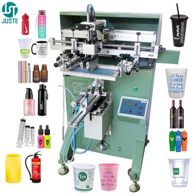 China Semi-Automatic Cup Screen Printing Machine 2-6 Color UV Printer for Plastic Paper Coffee Cups 220V for sale