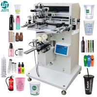 China Digital Serigraphic Screen Printer Automatic Rotary Machine 4 Color Commercial Printing 1000mm Max Diameter for sale
