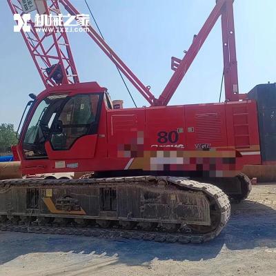 China Used XCMG XGC75 Crawler Crane 75 Ton Capacity 49m Boom 7000h Working Hours 2017 Model for sale