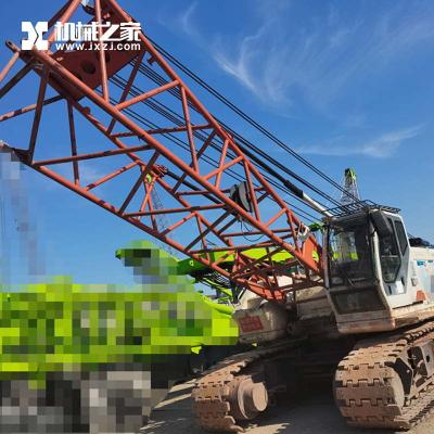China Used Zoomlion QUY80 80 Ton Crawler Crane with 58m Boom and 1.68 km/h Travel Speed for sale
