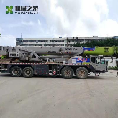 China Used Zoomlion QY80V 80-Ton Truck Mobile Crane | 48.8m Boom Height | 75km/h Travel Speed for sale
