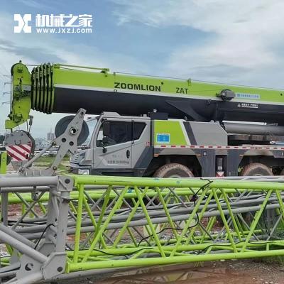 China Used 50 Ton Truck Crane 4 Axle 80.5m Main Boom Water Cooling Engine SC9DF300.1Q5 for sale