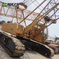 China XCMG QUY70 Used Crawler Crane 70 Ton Capacity 58m Boom Height 200kW Engine 2014 Model for sale