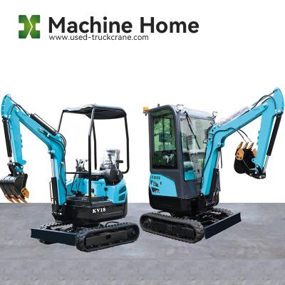 China KV18 Diesel Mini Excavator with 16 MPa Hydraulic System and 0.03 Cubic Meter Bucket Capacity for sale
