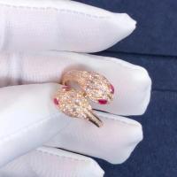 China BVLGARI Serpenti Seduttori Ring 18k Gold And Real Diamonds Rose Gold for sale