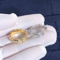 China Factory Make BVLGARI Serpenti Viper Ring 18k Gold And Real Diamonds Rose Gold for sale