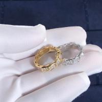 China Factory Make BVLGARI Serpenti Viper Ring 18k Gold And Real Diamonds Rose Gold for sale