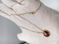 China XS Model High End Custom Jewelry Amulette De  Necklace 18K Rose Gold Carnelian for sale
