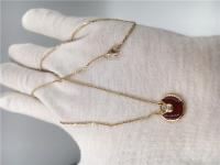 China XS Model High End Custom Jewelry Amulette De  Necklace 18K Rose Gold Carnelian for sale
