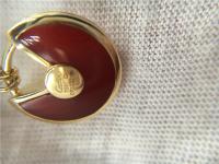 China XS Model High End Custom Jewelry Amulette De  Necklace 18K Rose Gold Carnelian for sale