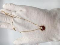 China XS Model High End Custom Jewelry Amulette De  Necklace 18K Rose Gold Carnelian for sale