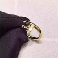 China 18K Yellow Gold Nail Ring No Gemstone , Simple Gold Ring With Diamond for sale