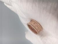 China Yellow Gold Fine Jewelry PerléE Signature Ring VCARO3Y600 Round Shape for sale
