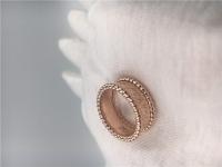 China Yellow Gold Fine Jewelry PerléE Signature Ring VCARO3Y600 Round Shape for sale