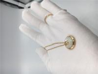 China Small Model  Amulette Necklace 18K Yellow Gold With White Mother Of Pearl for sale