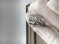China Customized Serpenti 18k White Gold Diamond Engagement Rings Classic for sale