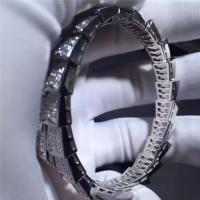 China Full Pavé Diamonds Serpenti Luxury Jewelry Bracelet 18K White Gold for sale