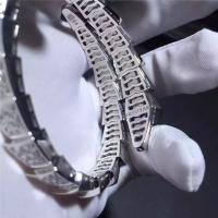 China Full Pavé Diamonds Serpenti Luxury Jewelry Bracelet 18K White Gold for sale