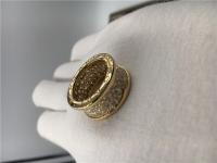 China Luxury Jewelry Mens Wedding Bands , 18k Yellow Gold Vintage Luxury Jewelry Rings With Diamonds for sale
