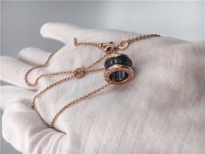 China Women'S CL855762 Luxury Jewelry B Zero1 Necklace18K Pink Gold With Black Ceramic for sale