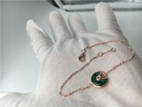 China Amulette Necklace ,  Gold Necklace Chain With Diamond /  Gemstone for sale