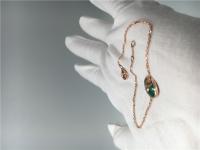 China Amulette Necklace ,  Gold Necklace Chain With Diamond /  Gemstone for sale