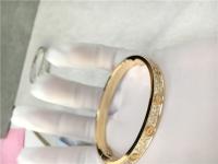 China Diamond High End Custom Jewelry  Love Bracelet 18K Yellow Gold for sale