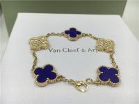China Gold Chain Bracelet Womens With Malachite , 18k Vintage Gold Bangle Bracelet for sale