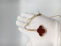 China 18k Gold Chain Necklace With Carnelian , Simple Gold Necklace No Diamond for sale