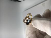 China Round Diamond Wedding Rings Yellow Gold 18k , Gemstone Engagement Rings With Tiger’S Eye for sale