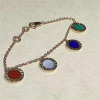 China Customized Simple 18k Gold Bangle Bracelet Womens With Mother Of Pearl / Carnelian for sale