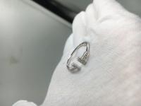 China T Wire Ring With Round Brilliant Diamonds , Engagement Rings For Women White Gold for sale