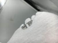 China T Wire Ring With Round Brilliant Diamonds , Engagement Rings For Women White Gold for sale