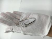 China T Wire Bracelet 18K Gold Jewelry White Gold With Round Brilliant Diamonds for sale