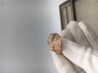 China Luxury Jewelry Serpenti Ring 18K Gold Ring With Full Pavé Diamonds AN855116 for sale