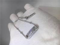 China Customized White Gold Necklace Chain With Diamonds , White Gold Pendant Necklace for sale
