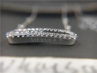 China Customized White Gold Necklace Chain With Diamonds , White Gold Pendant Necklace for sale