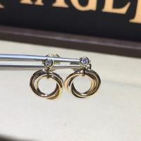 China Trinity Earrings High End Custom Jewelry With Three Interlaced Bands for sale