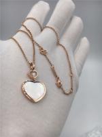 China Women'S Natural Diamond Heart Pendant 18K Gold 45cm Length With Handmade for sale