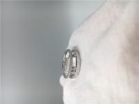 China Real 18K White Gold Paris Jewelry Three Moving Diamond Ring For Wedding for sale