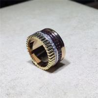 China Black Ceramic Gold Jewellery Rings 18K Gold Women's With Natural SI H Diamond for sale