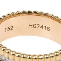 China VS Diamond 18K Gold Jewellery Quatre Classic Small Ring With Diamonds Size 52 for sale