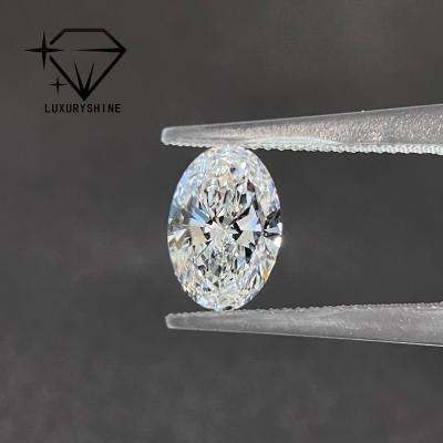 China LuxuryShine Excellent Cut Lab Grown Diamond D-F Color White Oval 0.1-10CT VS1 with IGI Certificate 3EX Cut Stones for sale