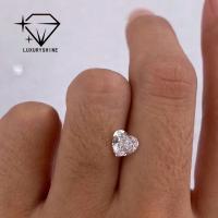 China LuxuryShine VVS2 White Heart Excellent Cut Lab Grown Diamond 1CT 2CT 3CT 4CT 5CT Support Special Customization for sale