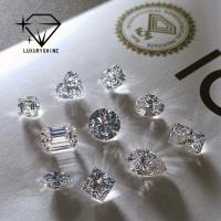 China LuxuryShine VVS-VS Asscher Shape Lab Grown Diamond 0.1-10CT D-F Color white diamond With IGI Certificate 3EX Cut Stones for sale