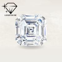 China LuxuryShine VVS-VS Asscher Shape Lab Grown Diamond 0.1-10CT D-F Color white diamond With IGI Certificate 3EX Cut Stones for sale
