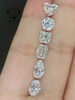 China LuxuryShine VVS-VS Asscher Shape Lab Grown Diamond 0.1-10CT D-F Color white diamond With IGI Certificate 3EX Cut Stones for sale