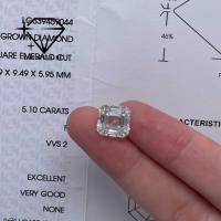 China LuxuryShine VVS-VS 0.1-10CT Asscher Shape Lab Grown Diamond  D-F Color white diamond With IGI Certificate 3EX Cut Stones for sale