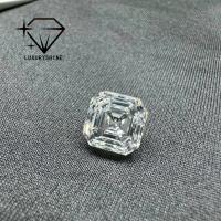 China LuxuryShine VVS-VS 0.1-10CT Asscher Shape Lab Grown Diamond  D-F Color white diamond With IGI Certificate 3EX Cut Stones for sale