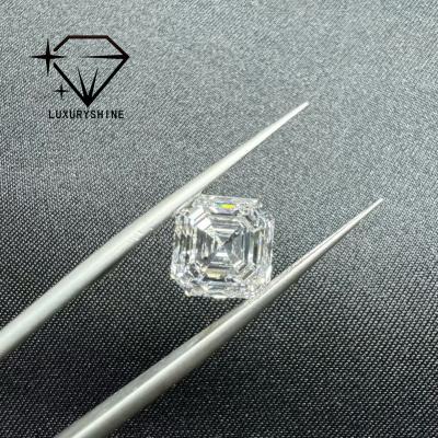 China LuxuryShine VVS-VS 0.1-10CT Asscher Shape Lab Grown Diamond  D-F Color white diamond With IGI Certificate 3EX Cut Stones for sale